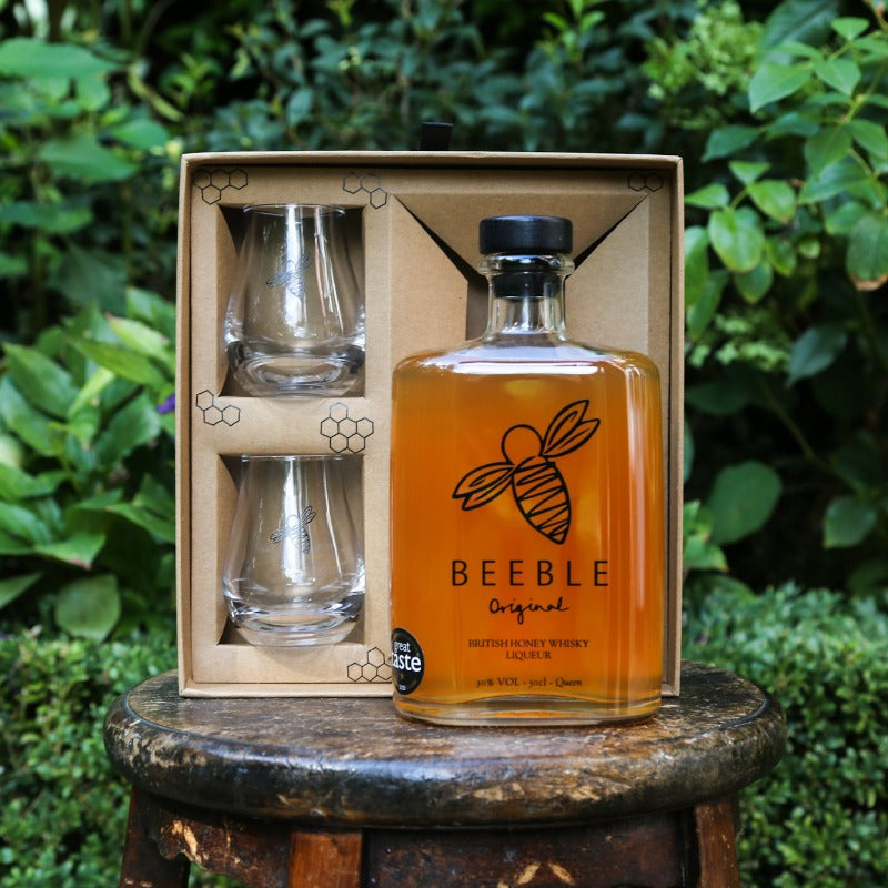 Honey Whisky Gift Box – Premium Honey Spirit & Whisky Drams – Beeble Co